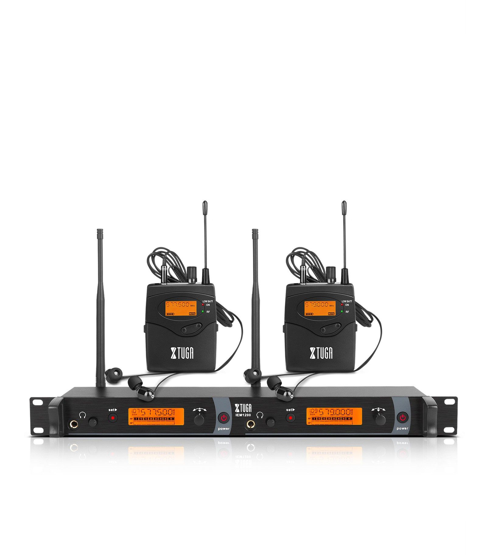 Xtuga IEM1200 Best In Ear Monitor System For Singers, Stage, Church 2 ...